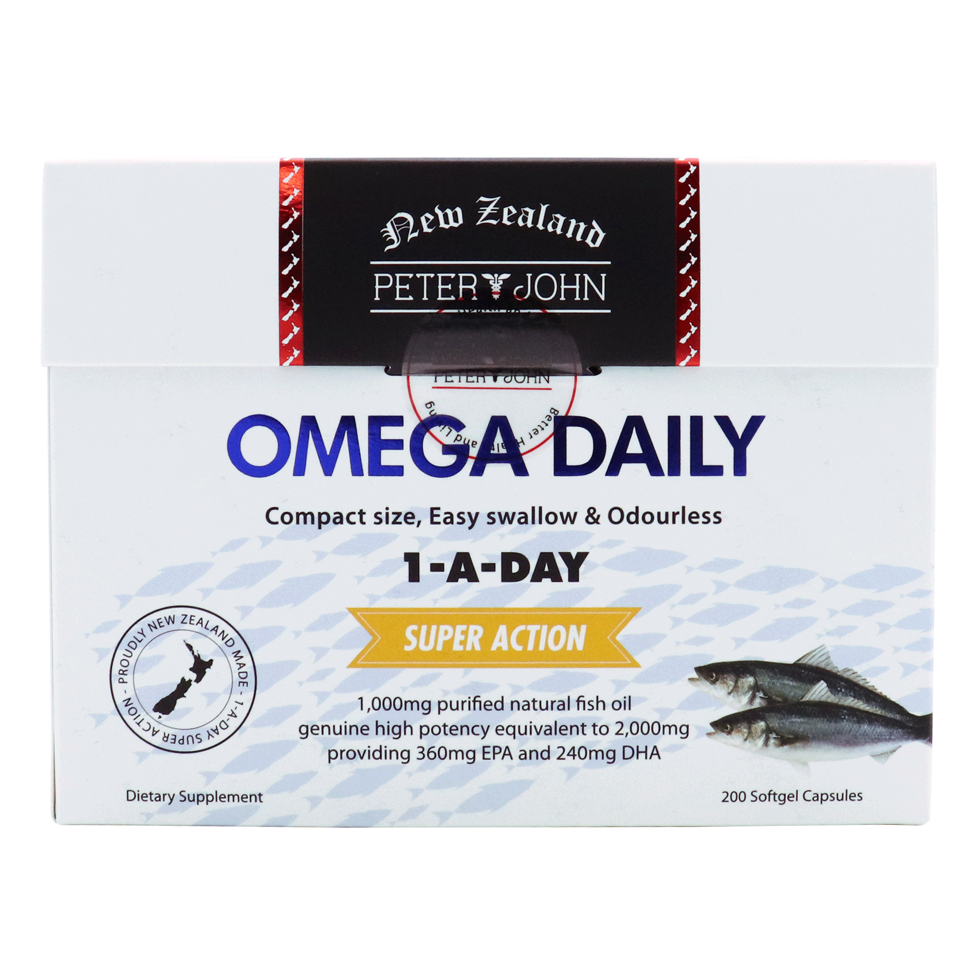Peter & John Omega Daily(EPA360 / DHA240) 200 Caps – iNaturalNZ